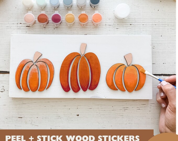 Fall Wood Sign Craft Kit / Painting Kit / Pumpkin Craft Kit / DIY ...