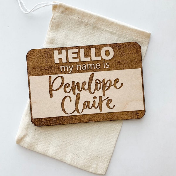 Baby Name Tag - Etsy