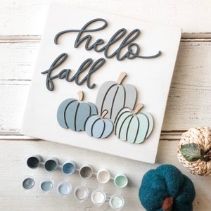 DIY Fall Sign / Wood Sign Craft for Fall / Sign Painting Kit / DIY Sign ...