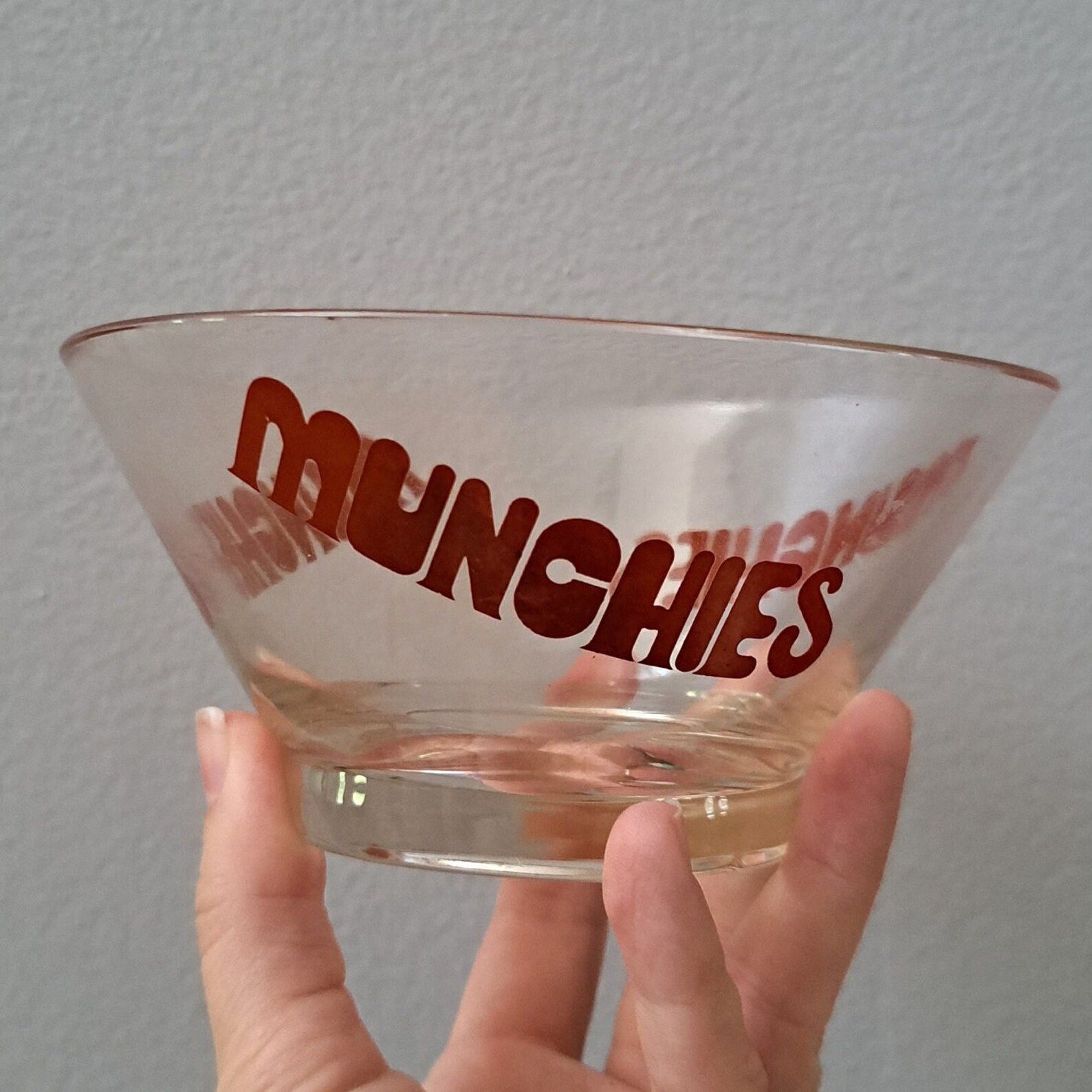 Vintage Retro Wheaton "munchies" Chip and Dip Glass Snack Bowl Set - Etsy
