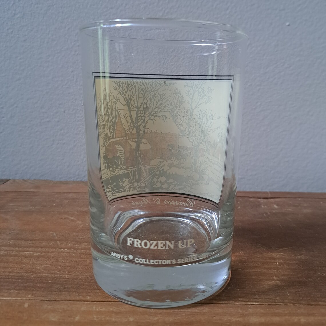 Vintage Currier and Ives Christmas Glasses. Holiday Glassware Currier & Ives Winter Glassware ...