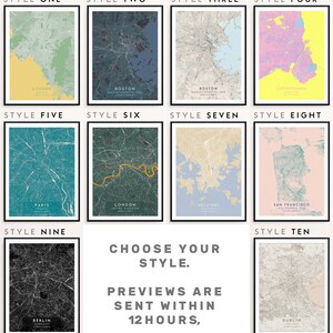 Blush Pink City Map Prints, Buy 2 Get 1 FREE, Custom Map Poster, Frame ...
