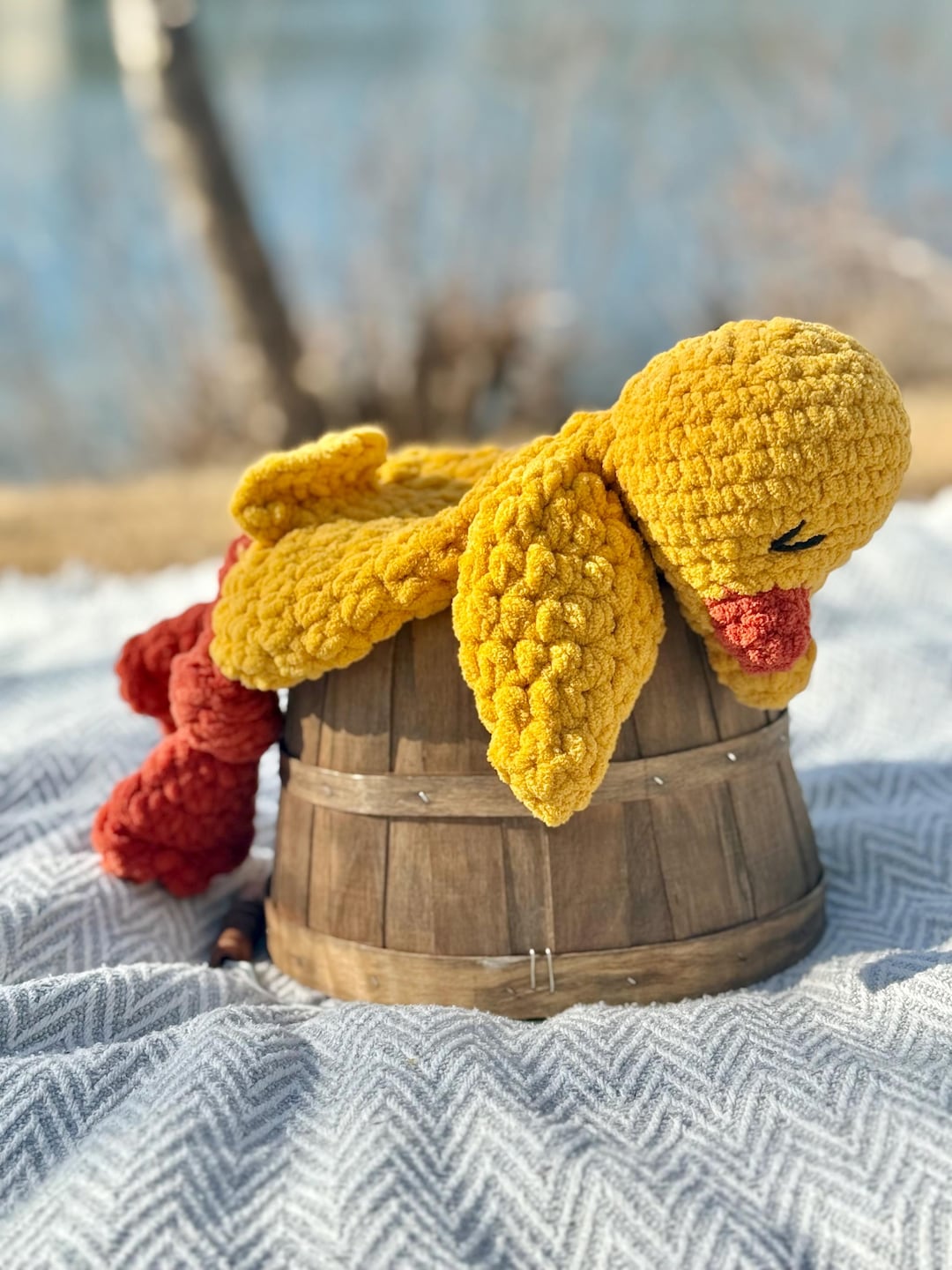 Crochet Baby Chicken Snuggler: Knotted Amigurumi Lovey - Etsy