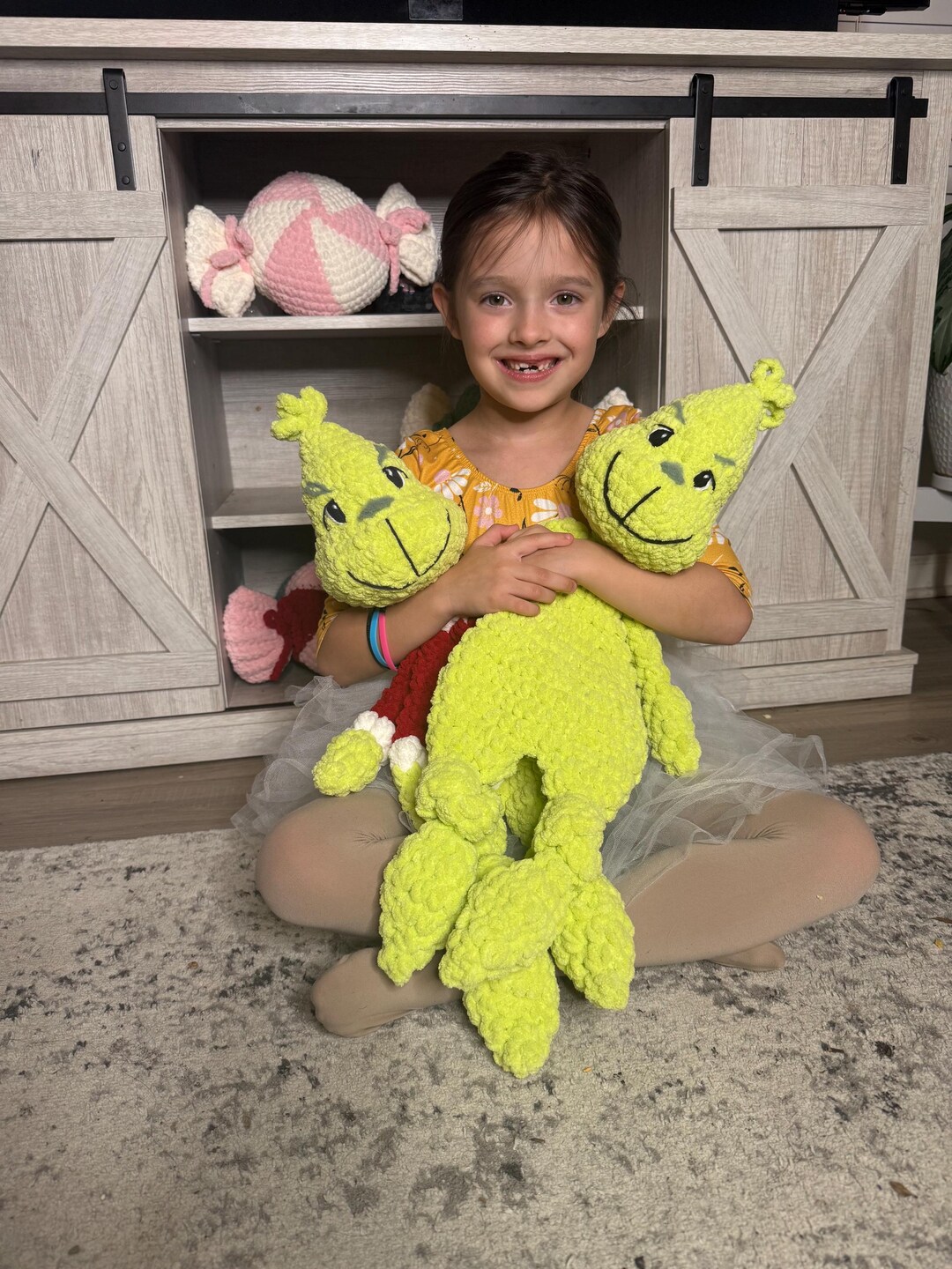 The Greenie Meanie Crochet Pattern, Christmas Character (digital ...