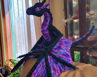 Large Wyvern Crochet Pattern by Crafty Intentions Downloadable DIGITAL ...