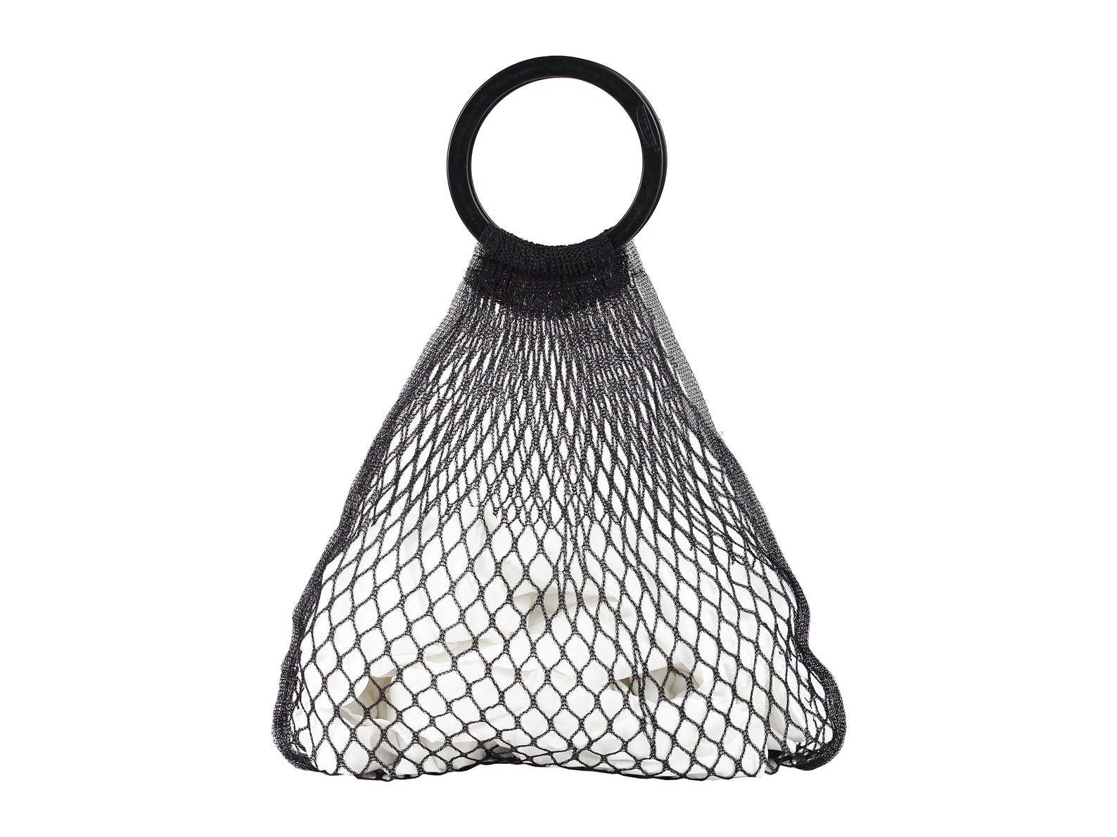 Vintage / Pre-loved Minimal Woven Net Bag From the 60s Mesh / - Etsy