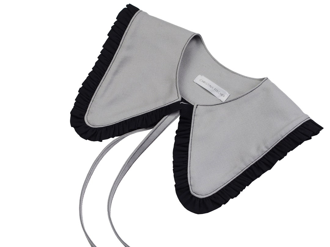 Upcycled / One of a Kind / Oversize Collar / Fake Collar / Detachable ...