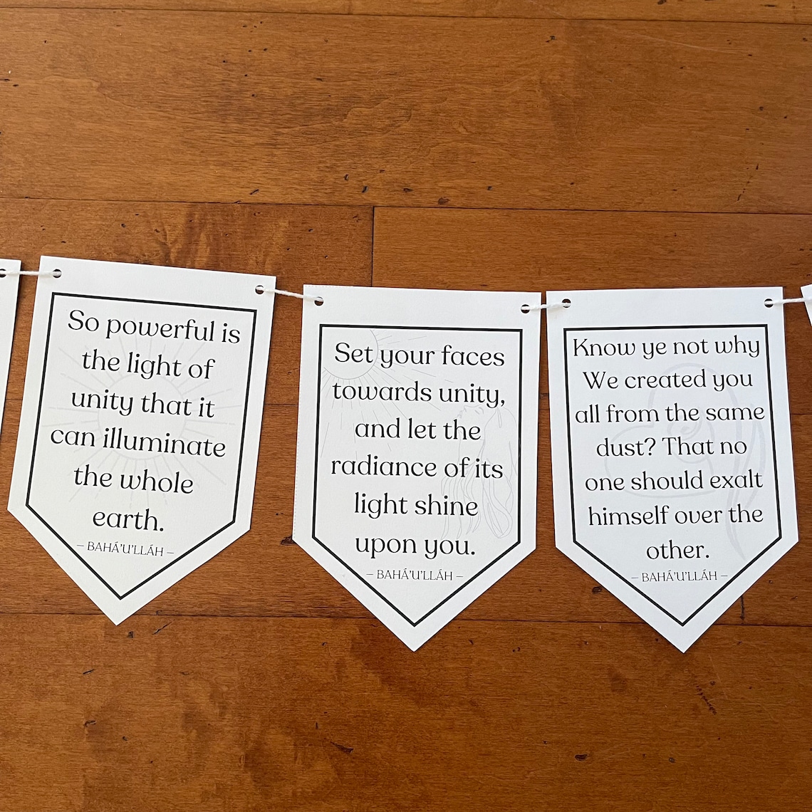 Printable Baha'i Quotations Banner, Baha'i Decoration, Bahai Bulletin ...