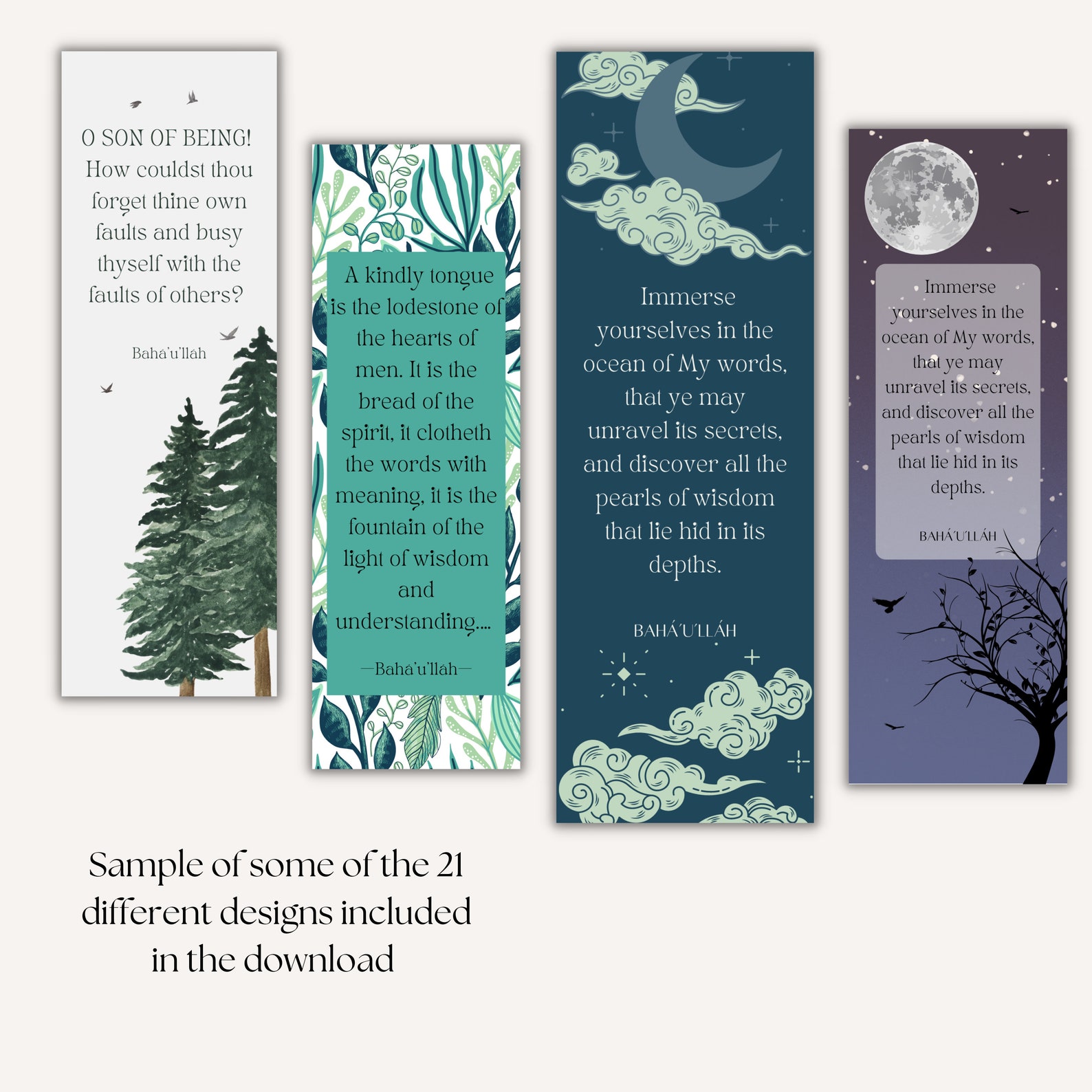 Baha'i Quote Bookmarks, Baha'i Digital Art, Baha'i Ruhi Book 1 Quotes ...