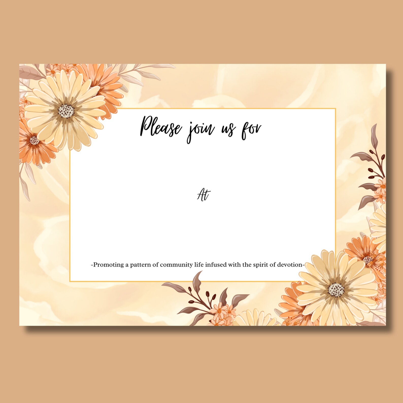 Invitation for Devotional Gathering, Printable Download, Baha'i Quote ...