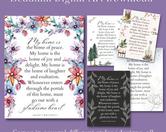 My Home is the Home of Peace - Etsy