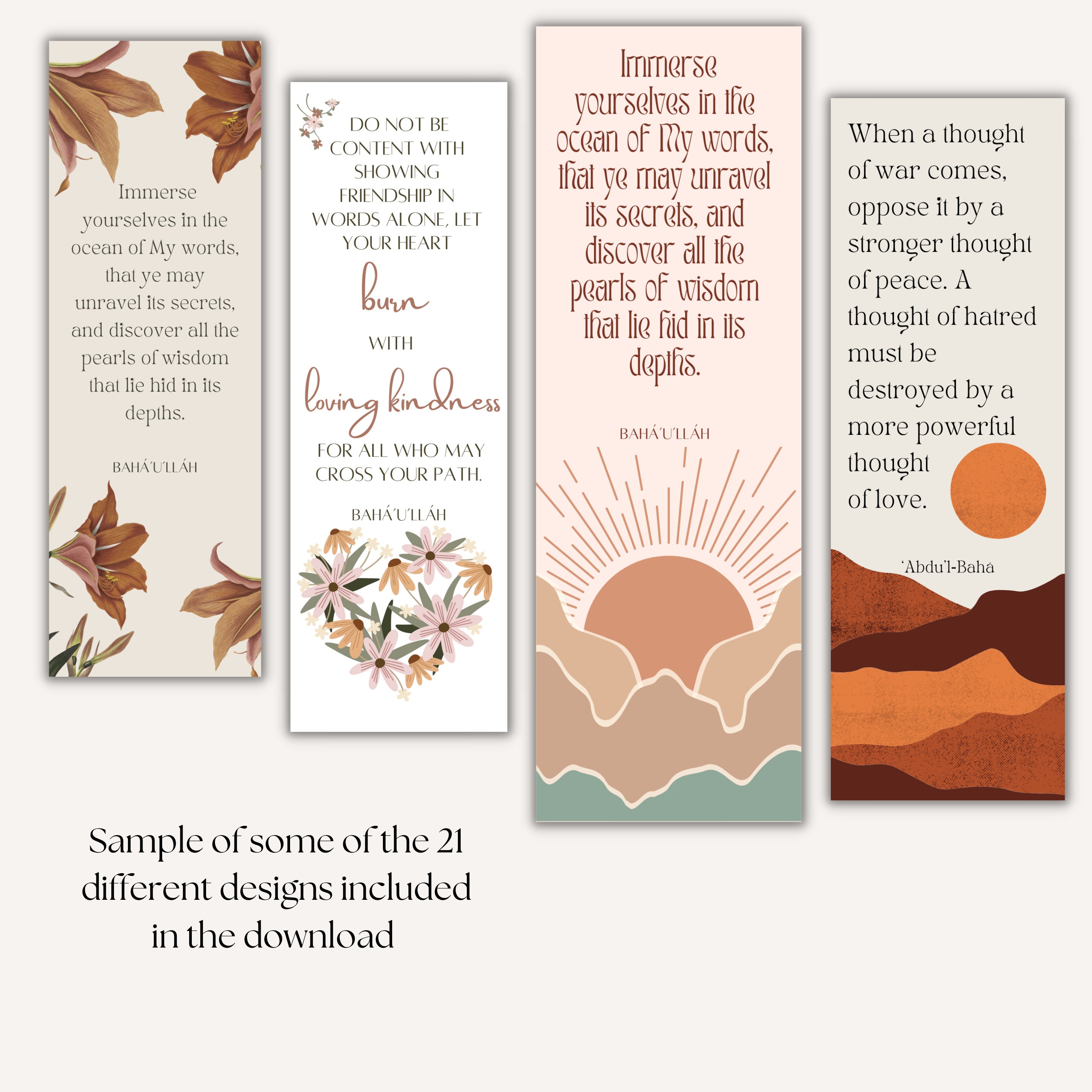 Baha'i Quote Bookmarks, Baha'i Digital Art, Baha'i Ruhi Book 1 Quotes ...