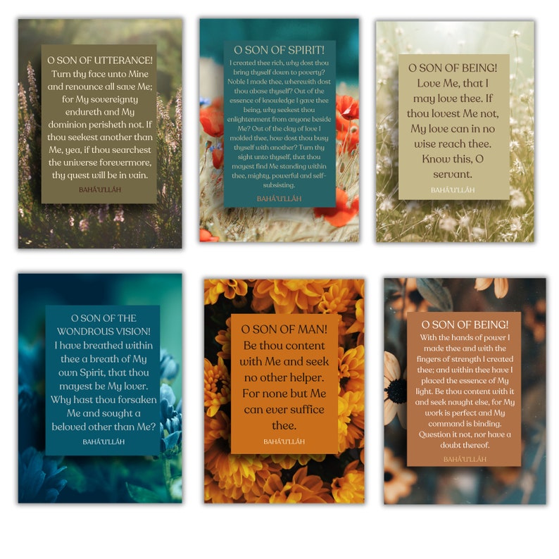 Printable Baha'i Quotation Art Print, Baha'i Hidden Words, Devotional ...