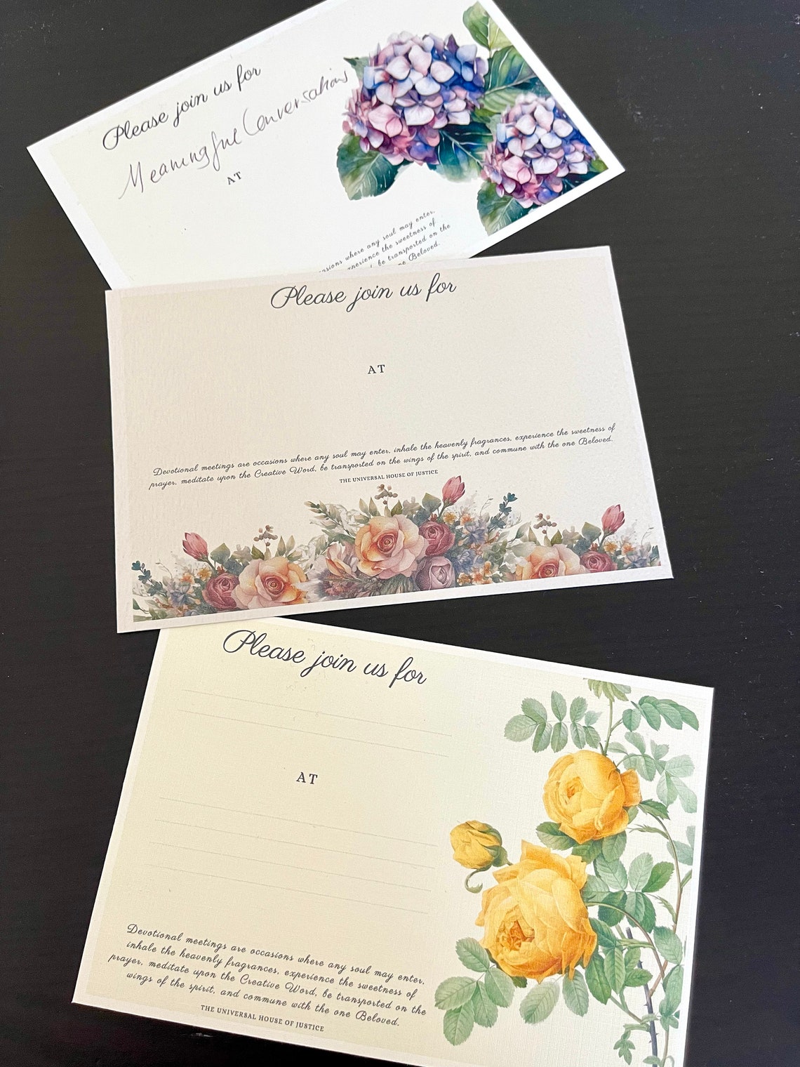Invitation for Devotional Gathering, Printable Download, Baha'i Quote ...