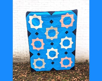 Diamond Cascade Modern Quilt Pattern | Etsy