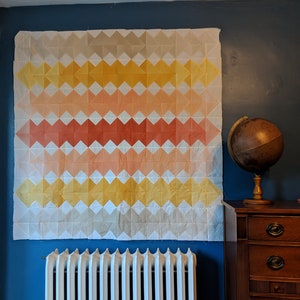 Ombre Sun Ray Modern Quilt Pattern - Etsy