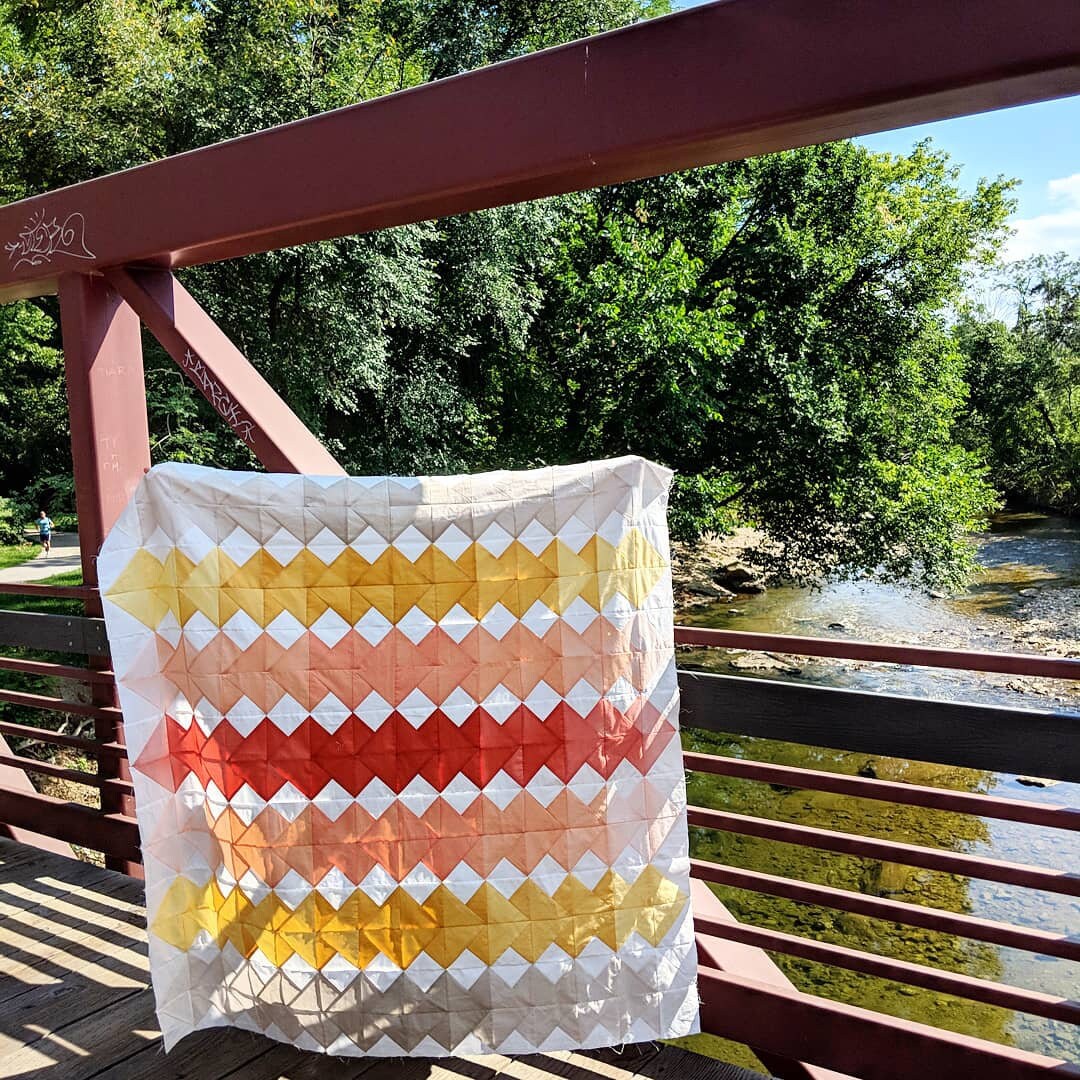 Ombre Sun Ray Modern Quilt Pattern - Etsy