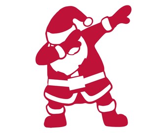 Dabbing Black Santa Svg - Etsy