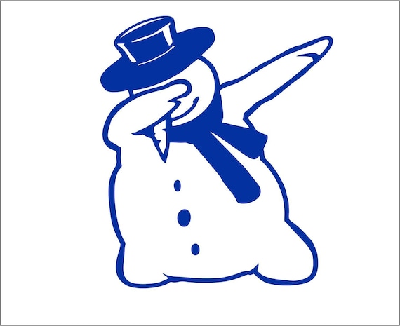 Dabbing Snowman - Etsy