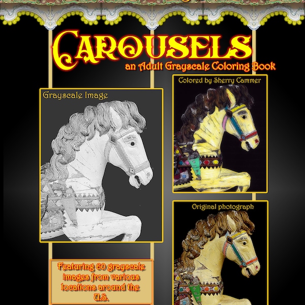 Carousel Coloring Book - Etsy