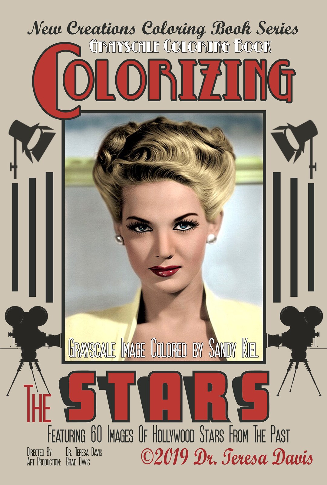 Hollywood Stars Coloring Book: 60 Vintage Grayscale Portraits to Color ...