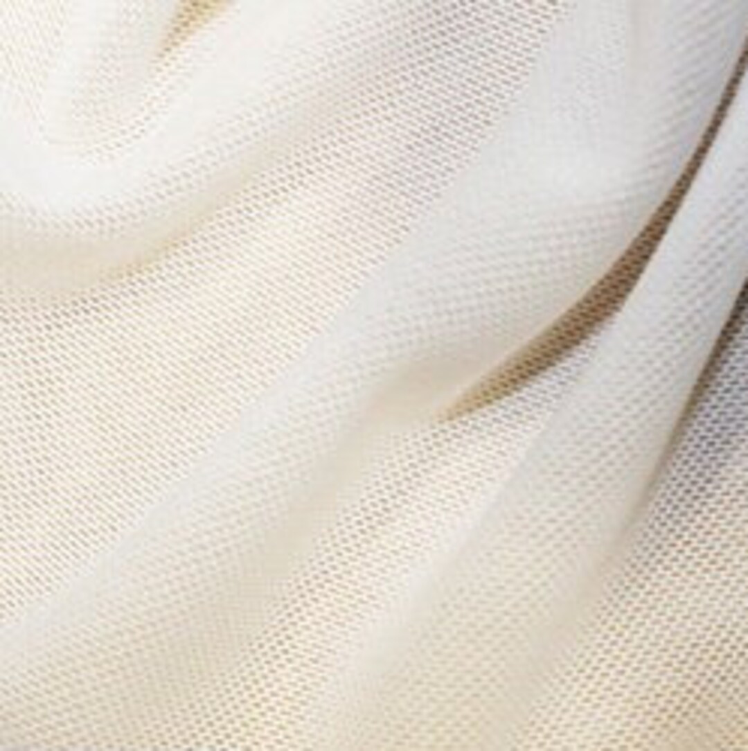 Power Net HALF a METRE - White Bra Stretchy Fabric Spandex Lingerie ...