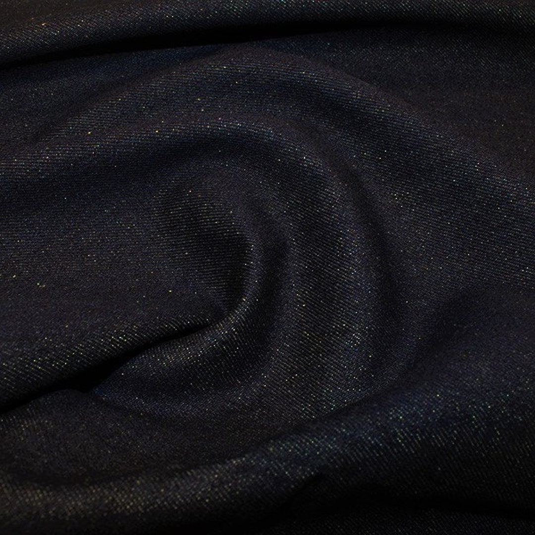 Dark Blue Shade 14oz Heavy Weight Denim Fabric by Half a Metre 100% ...