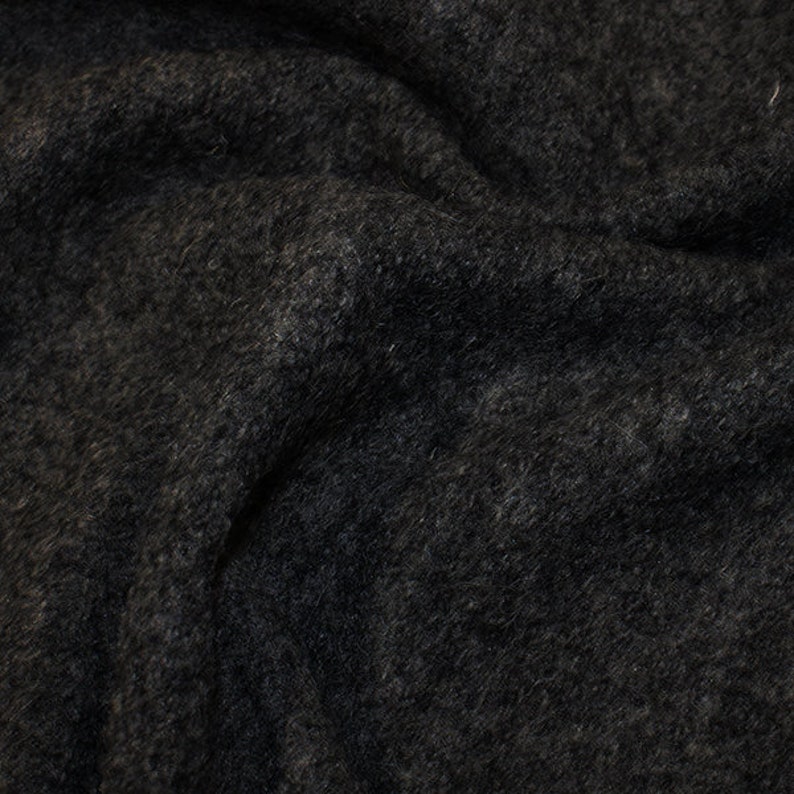 100% Boiled Wool Plain Knitted Fabric HALF A METRE 55"/140cm Winter ...