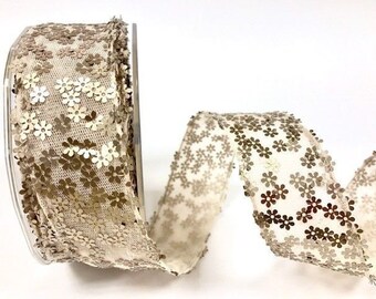 Sheer Gold Ribbon | Etsy