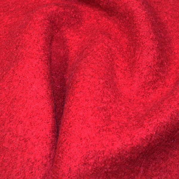 100% Boiled Wool Plain Knitted Fabric HALF A METRE 55"/140cm Winter ...