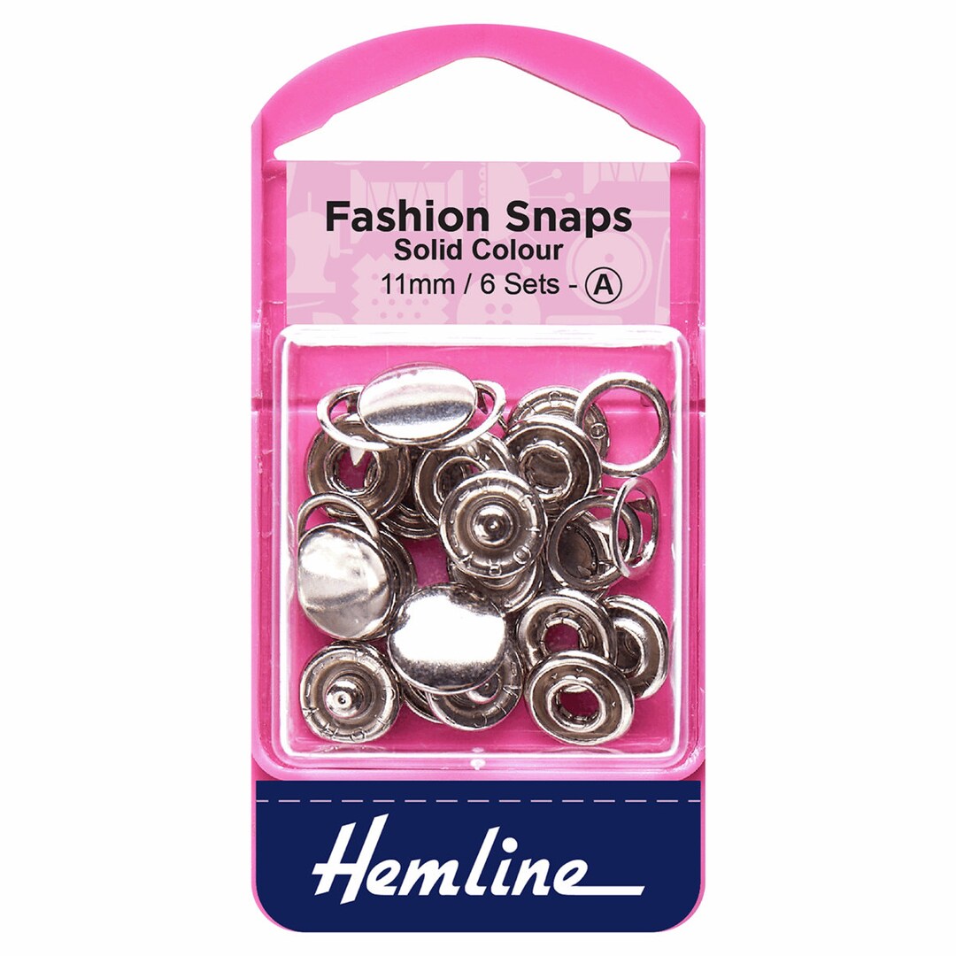 Button Snaps Solid Top - 11mm Silver 6 Sets - Clothes, Kid's Clothes ...