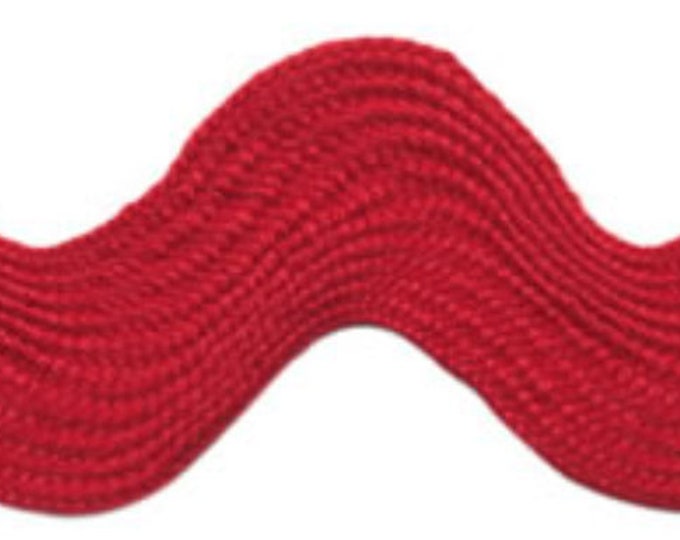 Super Jumbo 3-4cm Large Ric Rac Craft Ribbon Red per Metre Sewing Craft ...