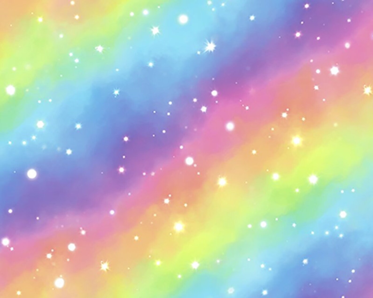 Pastel Colourful Rainbow Stars Universe Digital Print 100% - Etsy Canada