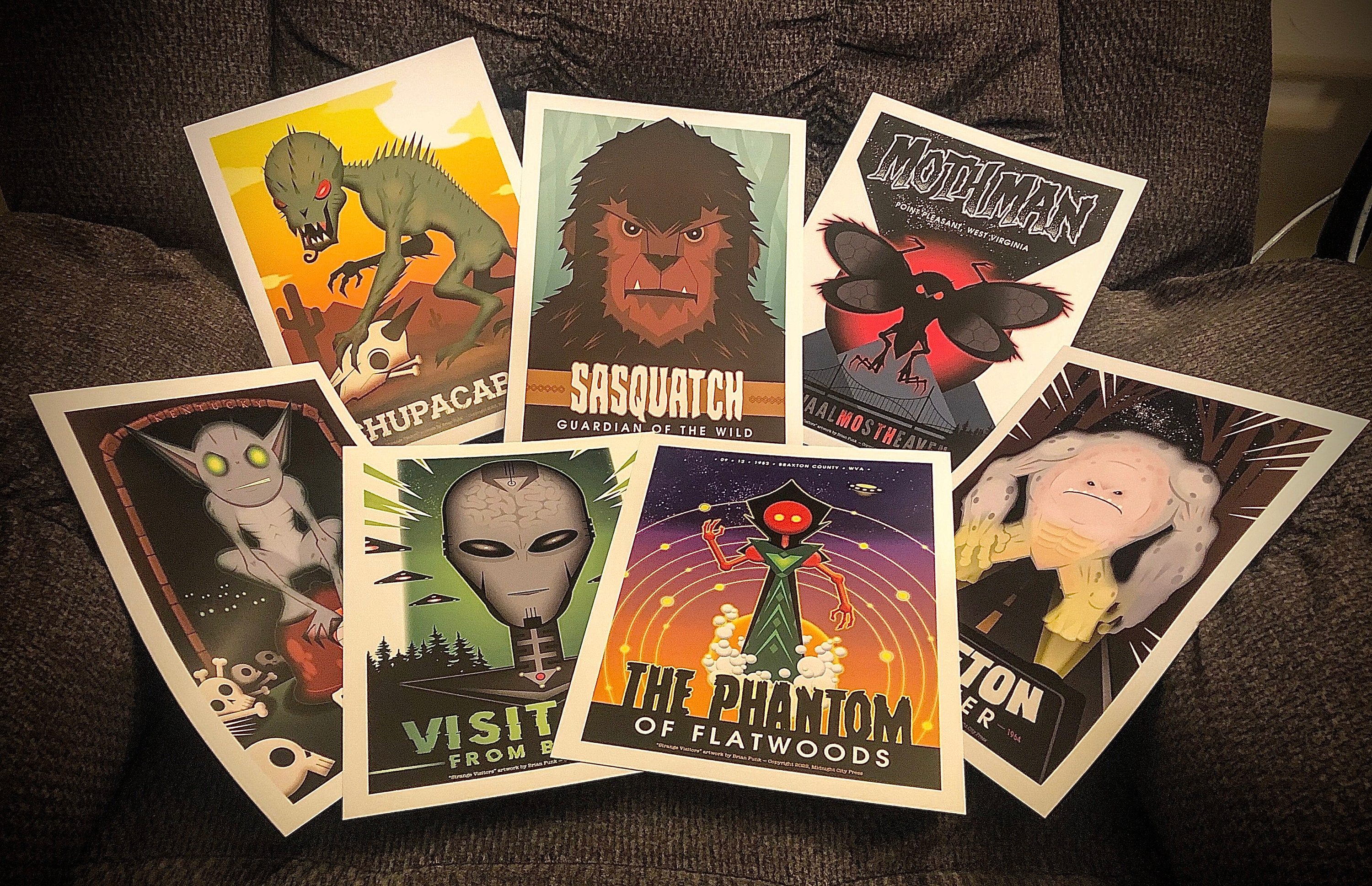 MOTHMAN - Strange Visitors 8.5x11" Print - Etsy