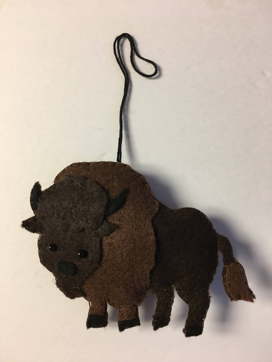 Bison Ornament Buffalo Ornament Felt Wild West Animal - Etsy