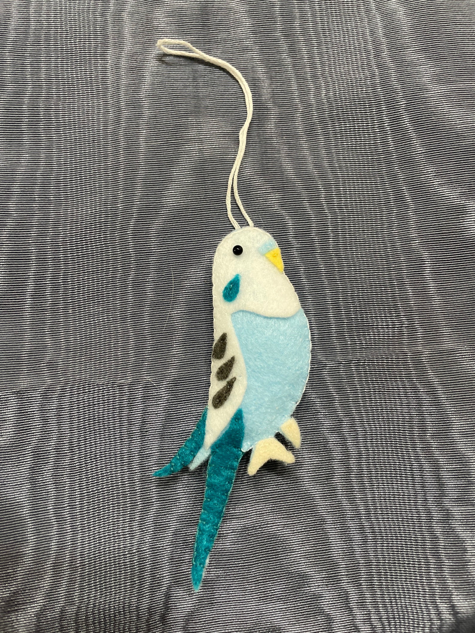 Parakeet Ornament Budgie Ornament Felt Blue & White - Etsy