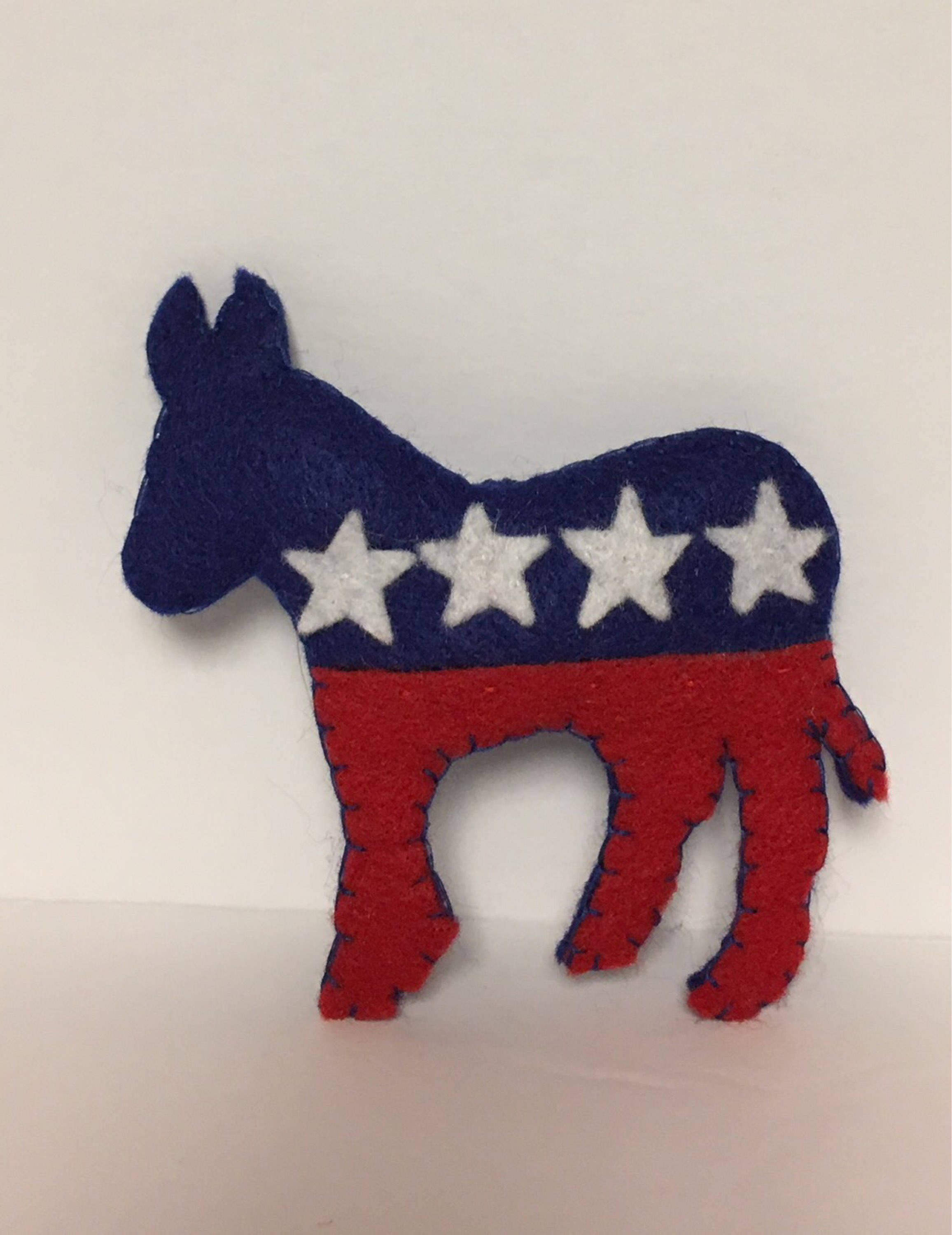 Democrat Ornament * Donkey * Felt * Cute & Collectible * Patriotic ...
