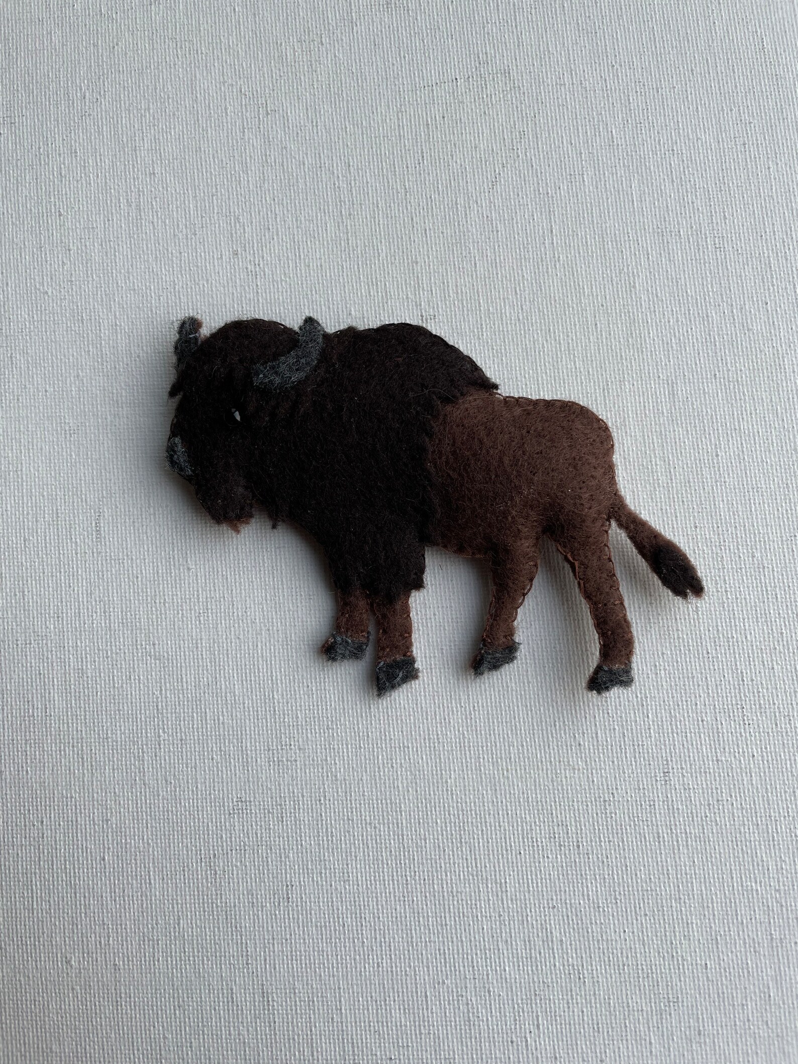 Bison Ornament • Buffalo Ornament • Felt • Yellowstone • Wild West ...