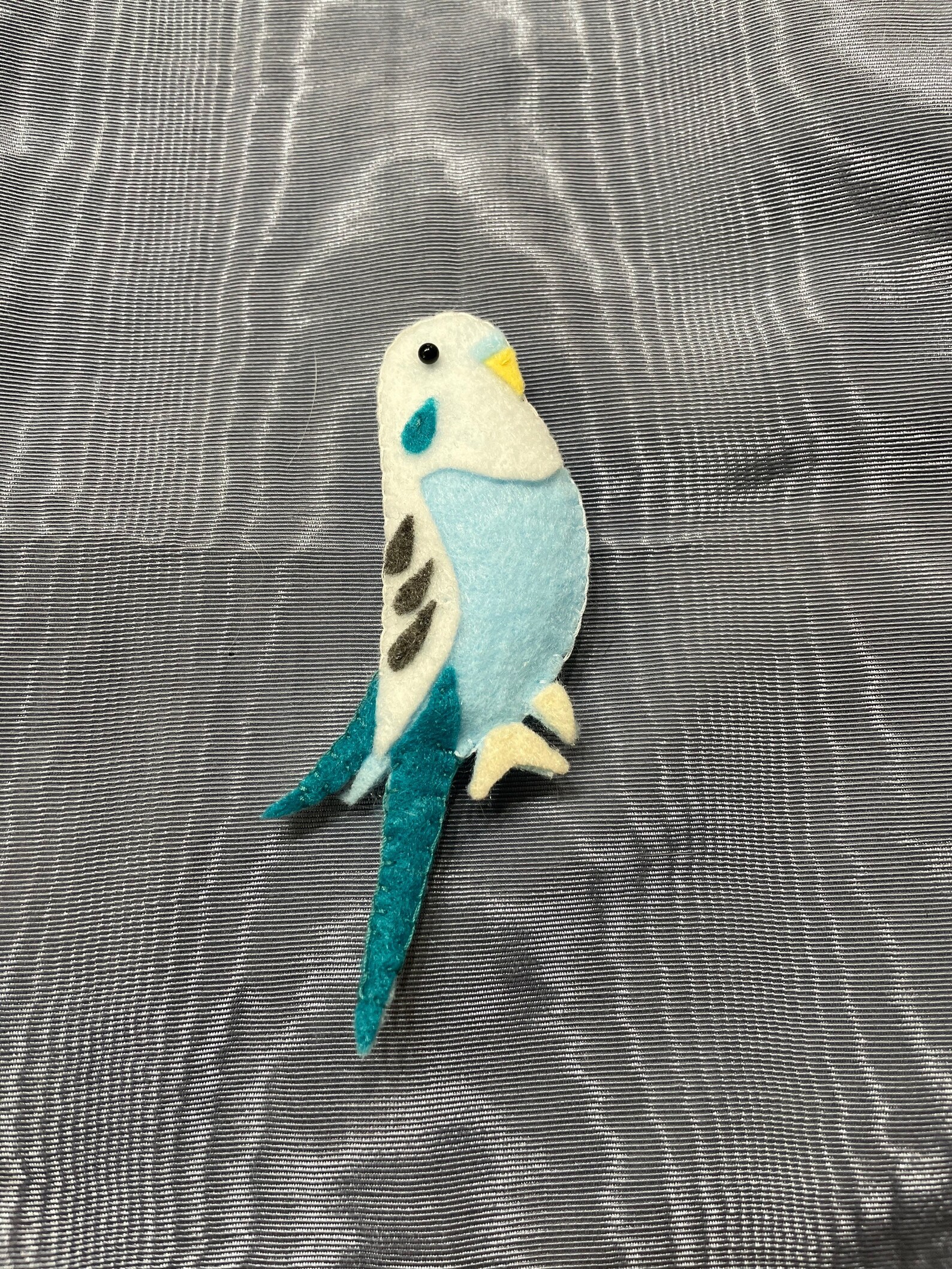 Parakeet Ornament Budgie Ornament Felt Blue & White - Etsy