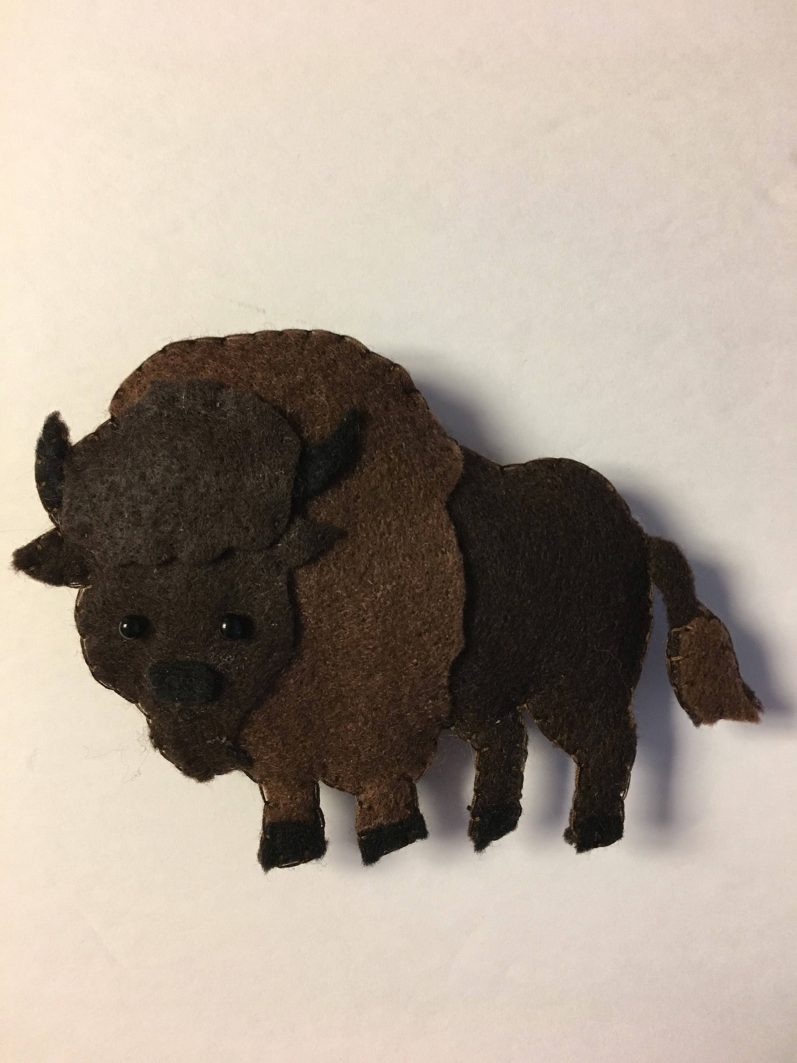 Bison Ornament Buffalo Ornament Felt Wild West Animal - Etsy