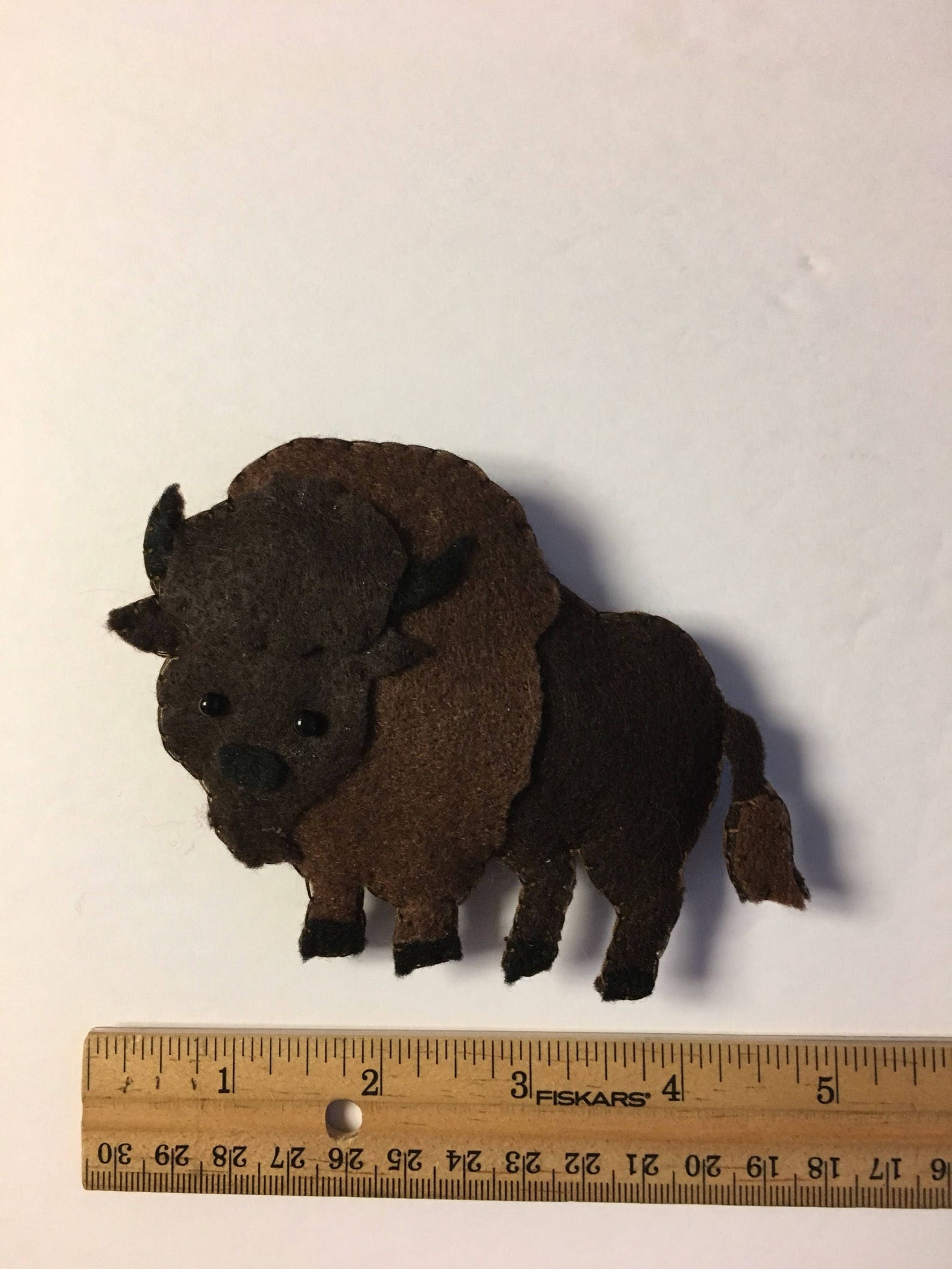 Bison Ornament Buffalo Ornament Felt Wild West Animal - Etsy
