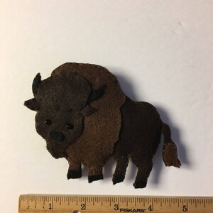 Bison Ornament Buffalo Ornament Felt Wild West Animal - Etsy