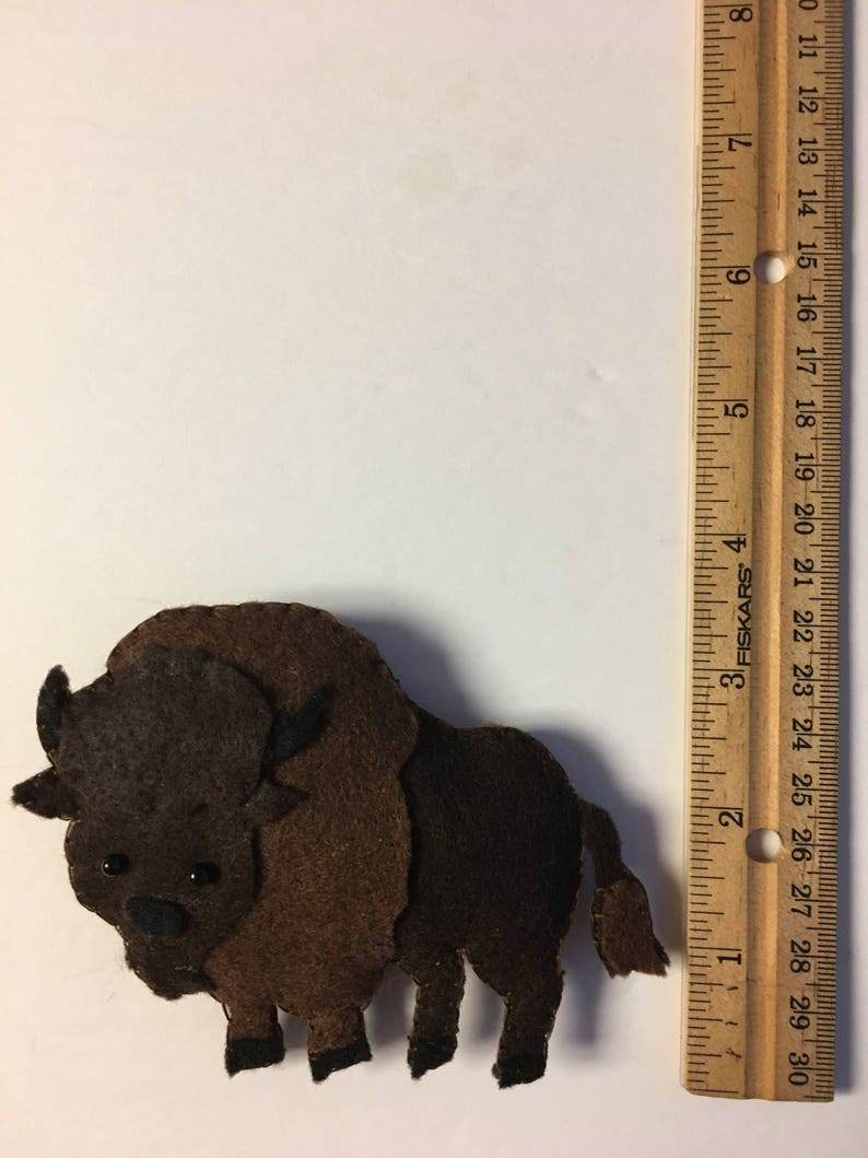 Bison Ornament Buffalo Ornament Felt Wild West Animal - Etsy