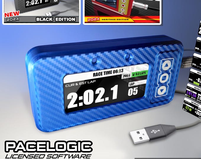 Sim Racing Lap Timer PACELOGIC: 4" Touch Screen & Bracket - Etsy