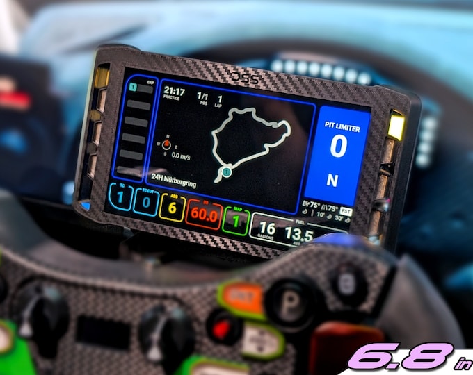 7in DDU APEX7 | Real Race Car SCALE !!! Dashboard Display for Sim ...