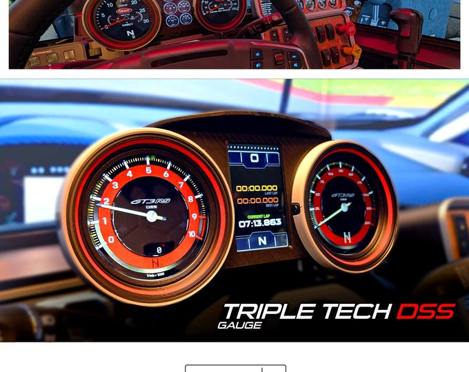 Sim Racing Dashboard DDU: Triple Screen Touchscreen Gauge - Etsy