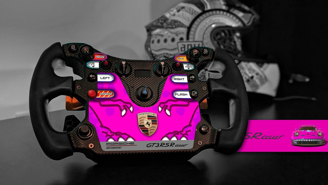 FANATEC GT3 Wheel Decal Porsche Roxy RS Racing Rexy Livery - Etsy.de
