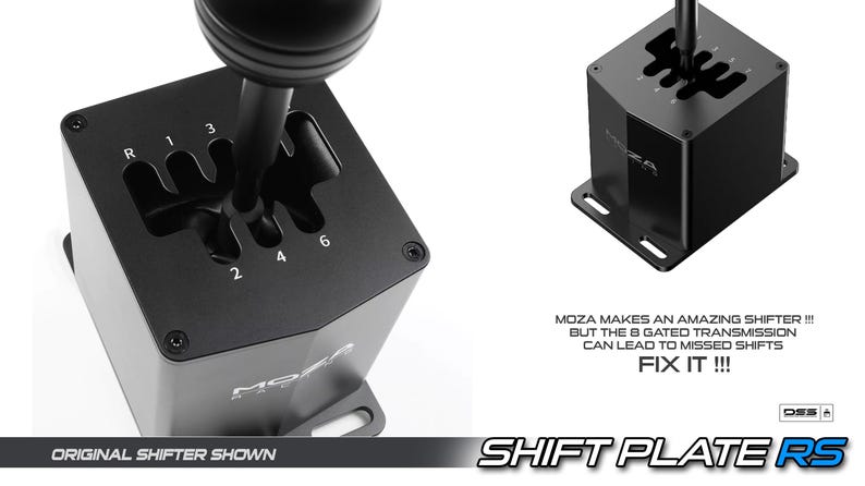 Shift Plate RS | Interchangeable 6-speed Dogleg Shift Plates for Moza ...