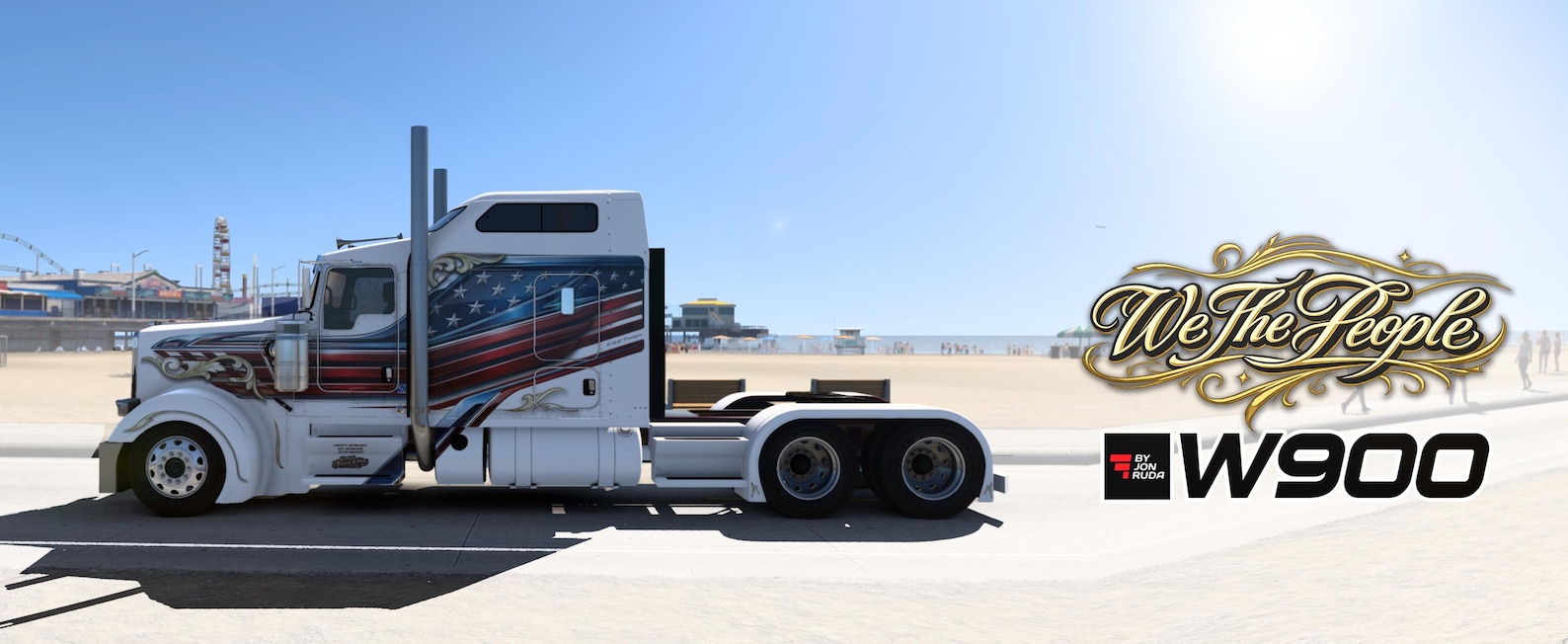 We the People – Kenworth W900 Paint Job | ATS Mod, Jon Ruda and SCS ...