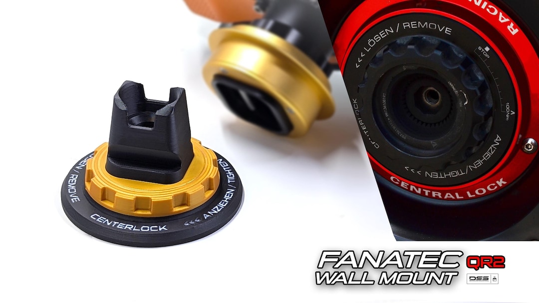 Fanatec QR2 Wall Mount | Race Car Center Lock Inspired | High Quality ...